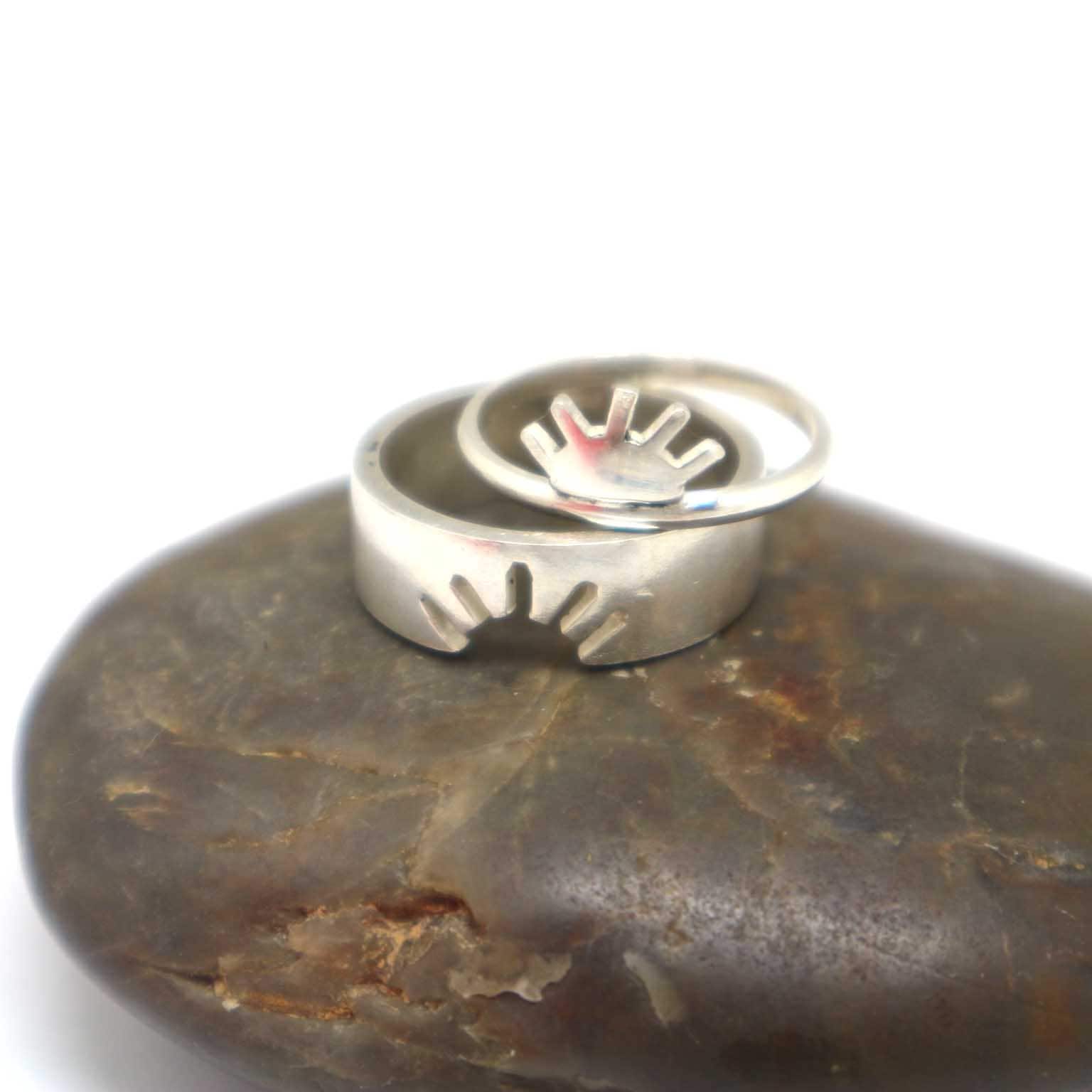 Sun Couple Set Promise Ring Sun Jewelry Sun Ring | Etsy