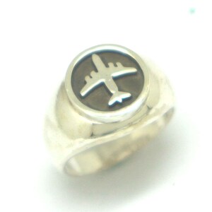 Pilot Graduation Gift Airplane Signet Ring - Aviator Gift for Dad ...