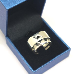 Dinosaur Promise Ring for Couples - Brachiosaurus Jewelry, Matching His ...