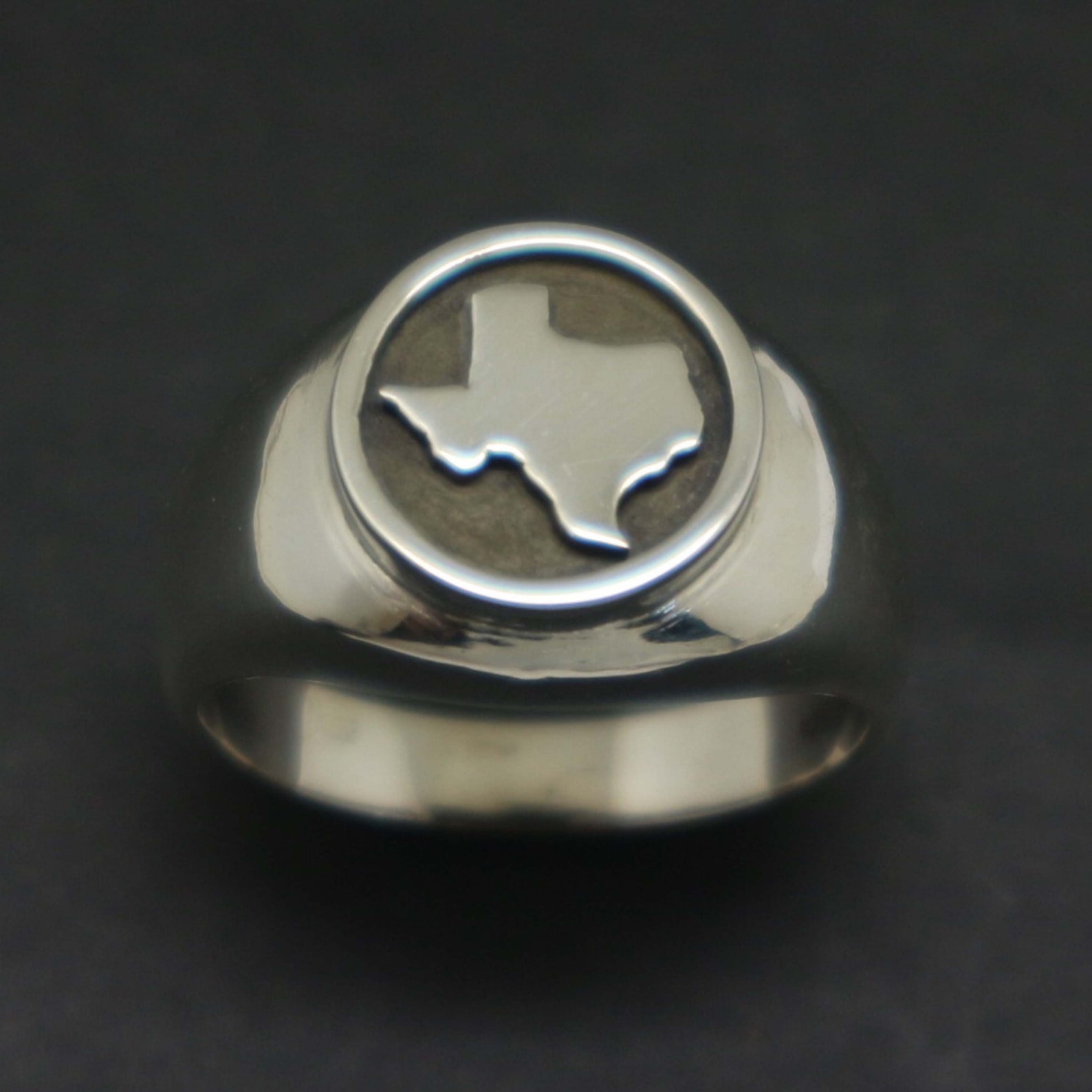 Silver Texas Signet Ring Texas Home Pride Jewelry for Dad, State, Map ...