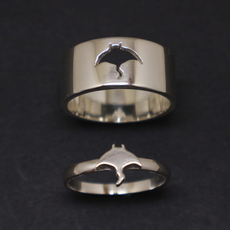Stingray Matching Ring for Couples Anniversary Promise Ring - Etsy