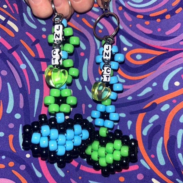 Kandi Keychain - Etsy