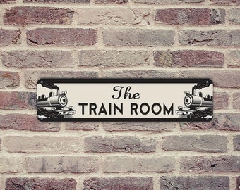 The Train Room Sign, Train Room, Train Wall Decor, Train Rooms, Custom ...