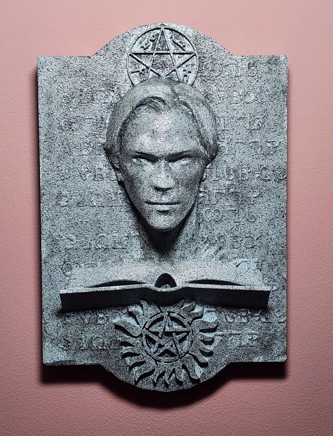 Sam Winchester Enochian Stone Tablet – Supernatural Wall Art - Etsy