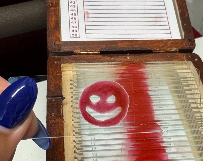 Viral Dexter Blood Slide Trophy Box - Handmade - Etsy