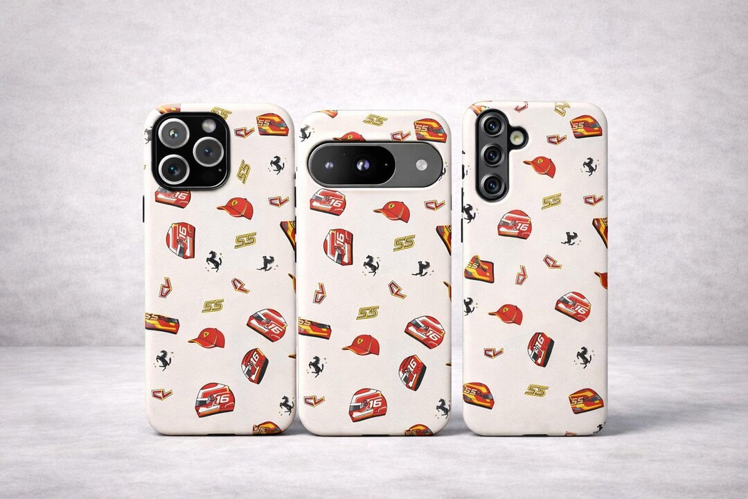 F1 Ferrari Phone Case | Ferrari Patterns Design | Gift for Ferrari Fans ...
