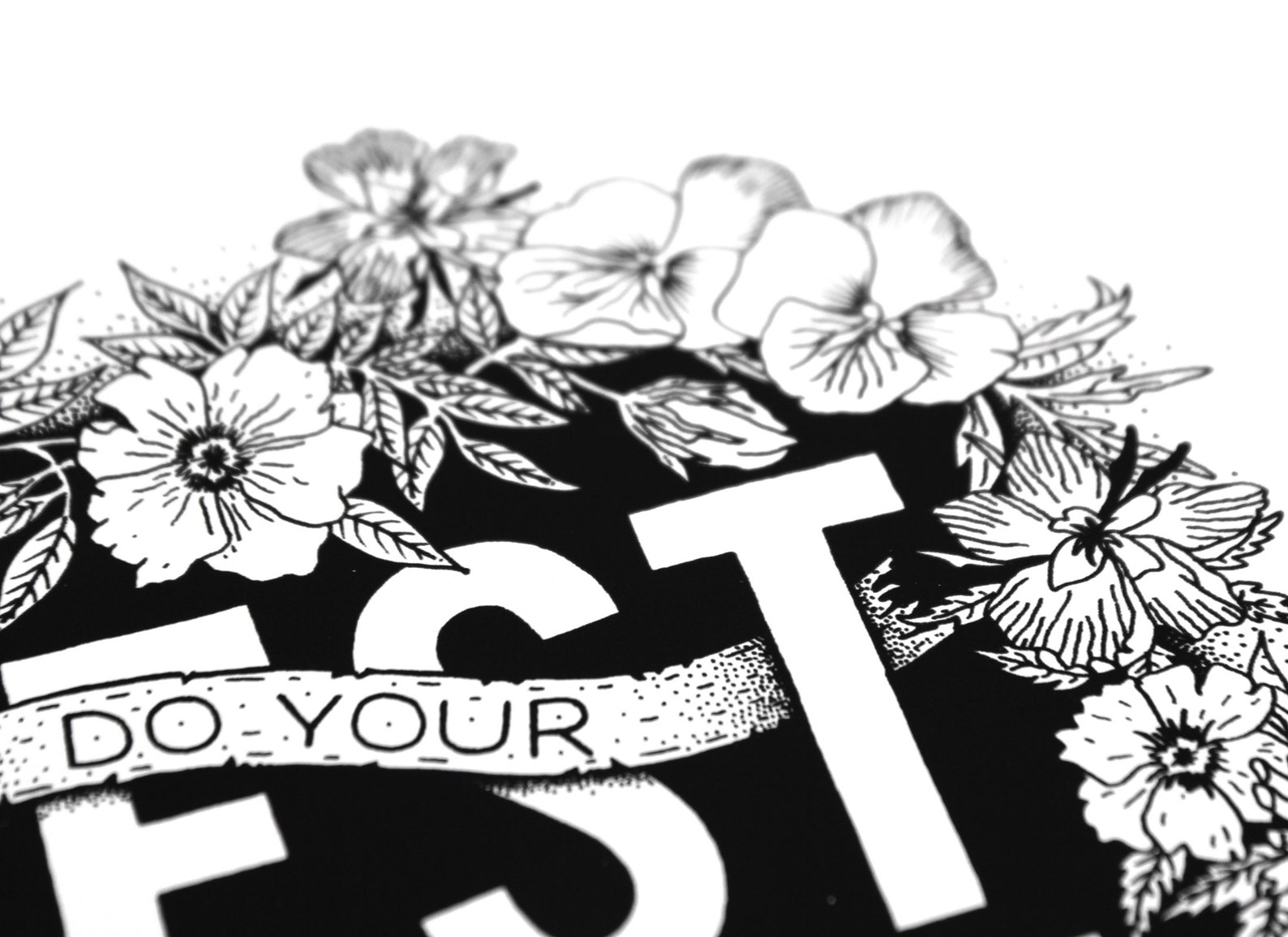 Do Your Best Forget the Rest Print Hand Lettering and | Etsy