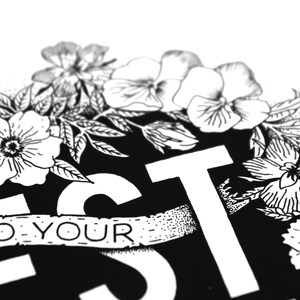 Do Your Best Forget the Rest Print Hand Lettering and Illustration by ...