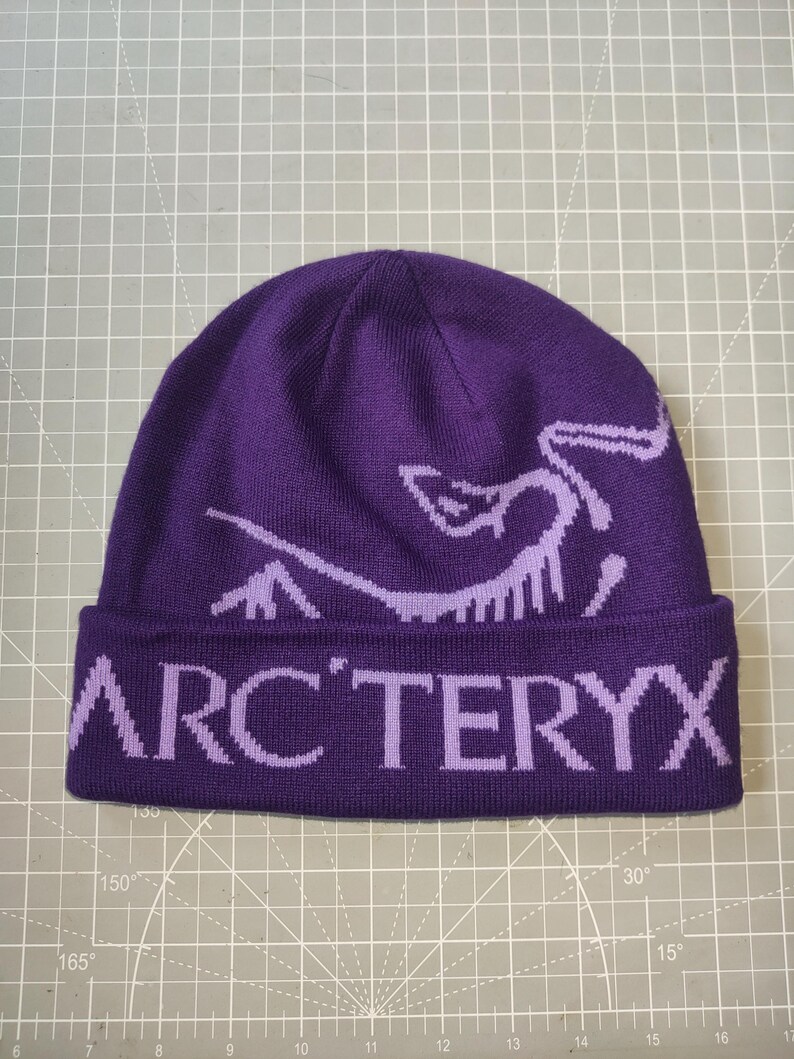 Arcteryx Bird Word Beanie Ss25 Color - Pink 24k Canvas Grey Purple ...