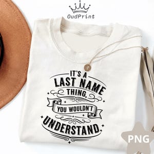 Family Name PNG: Custom Last Name Saying (digital Download) - Etsy