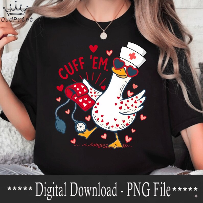 Funny Gift Silly Goose Nurse PNG: Silly Goose Nurse Love Design, RN ER ...