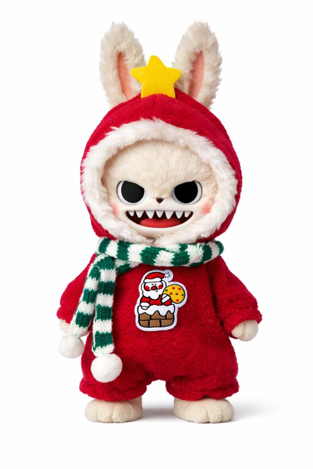 Labubu Christmas Outfit Red Hooded Santa Suit Scarf Doll Clothes Set - Etsy