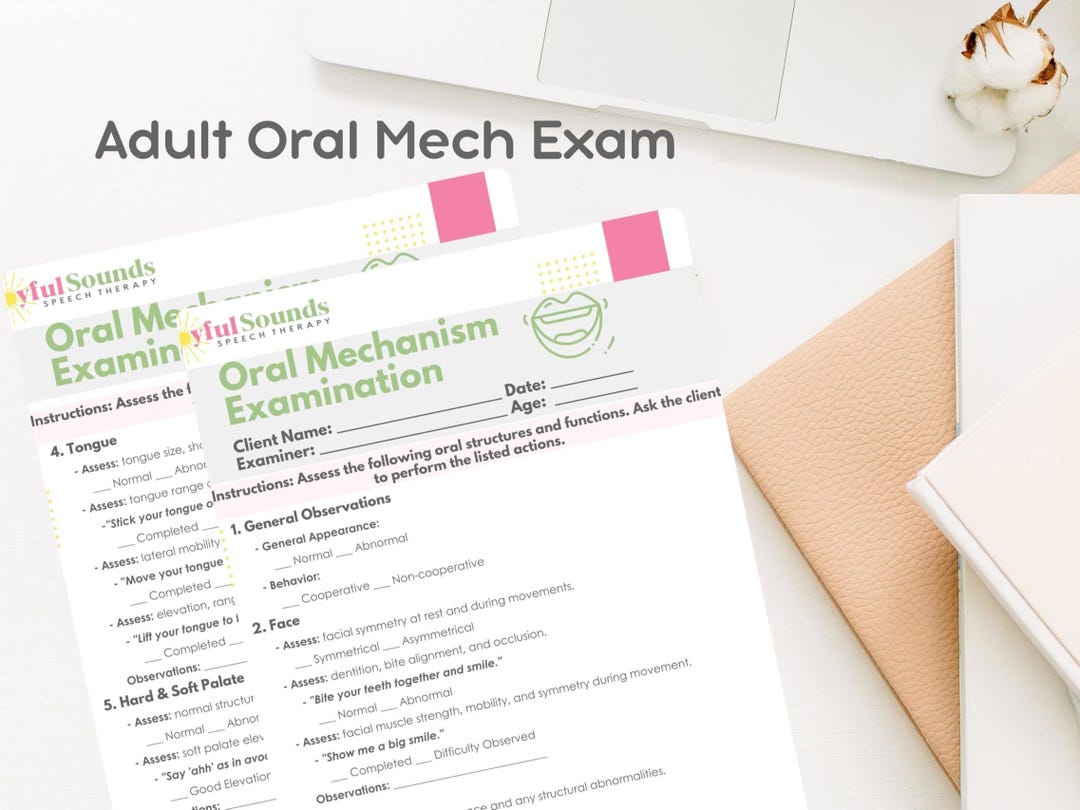 Adult Oral Mech Exam - Etsy