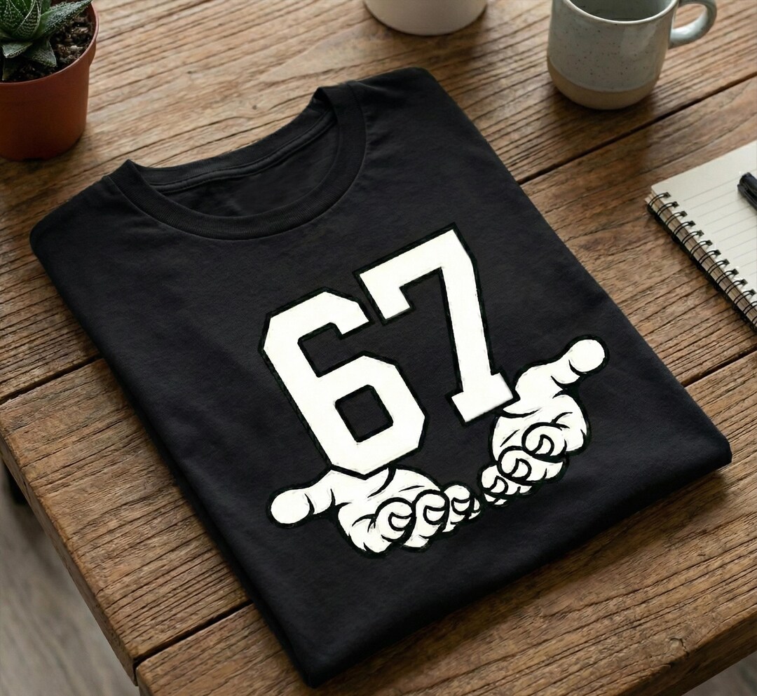 Six Seven Meme Hands PNG | 67 SVG Design |funny 67 Hand Sign Shirt ...