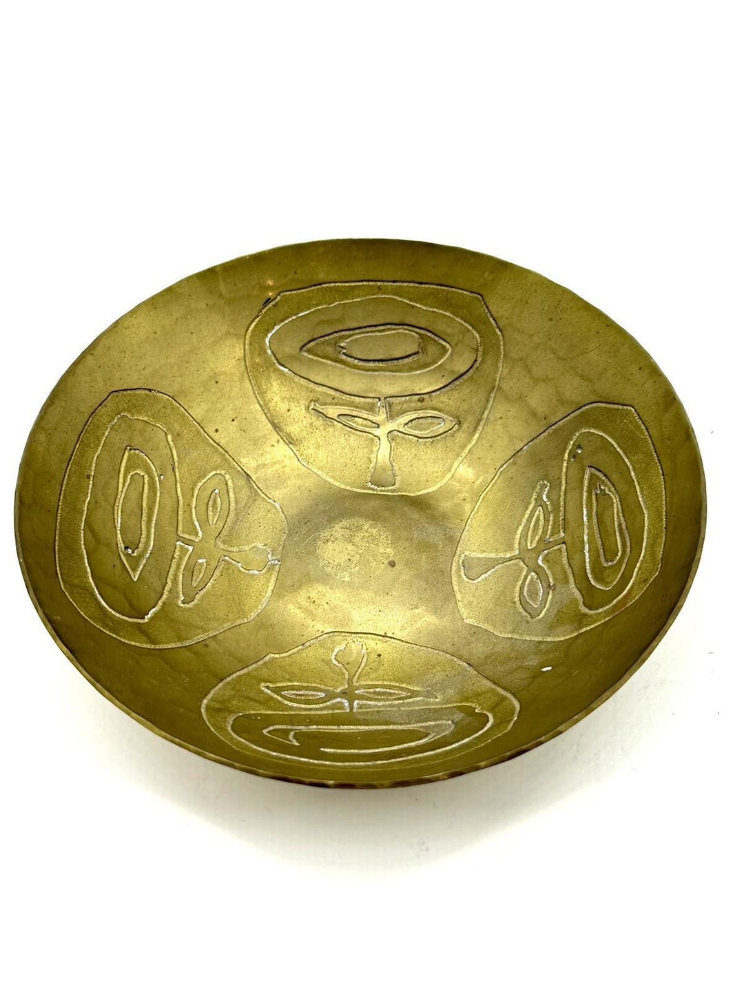 Otter Studios Adolf Oetter Hammered Brass Bowl Arts & Crafts Canada - Etsy