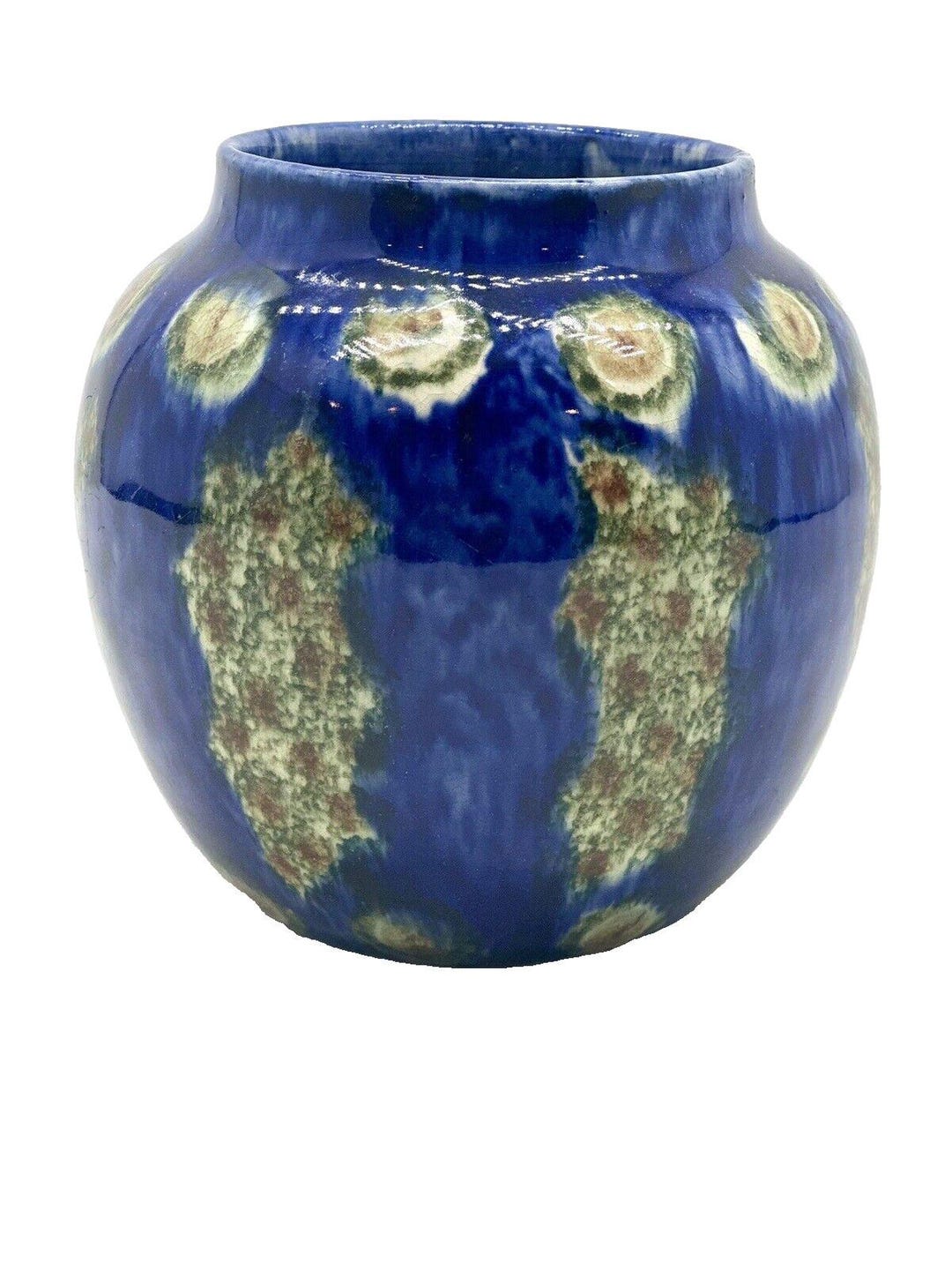 Friedrich Festersen Jugendstil Art Pottery Vase Art Nouveau Peacock ...