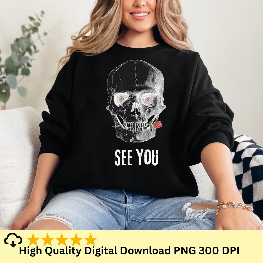 Spooky Skeleton Anatomy PNG: Halloween Clipart, T-shirt Design (digital ...