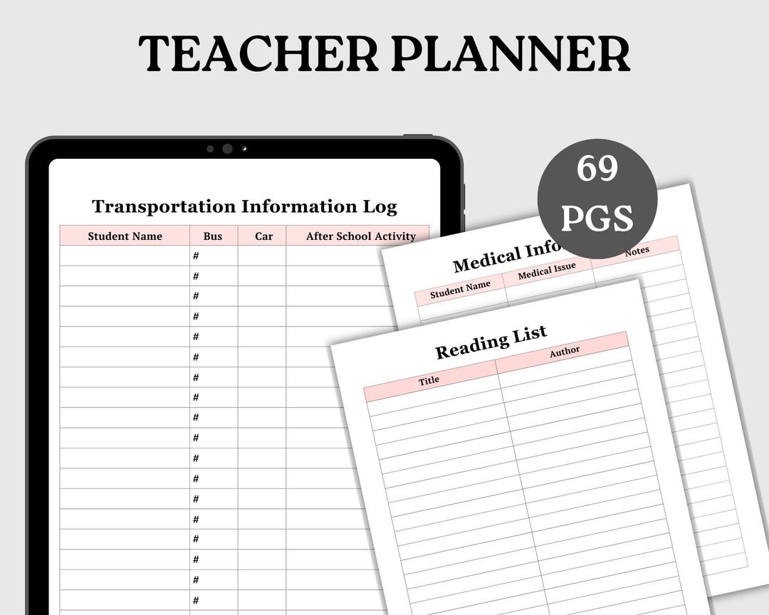 Teacher Planner | Digital Lesson Plan Organizer | Printable Classroom ...