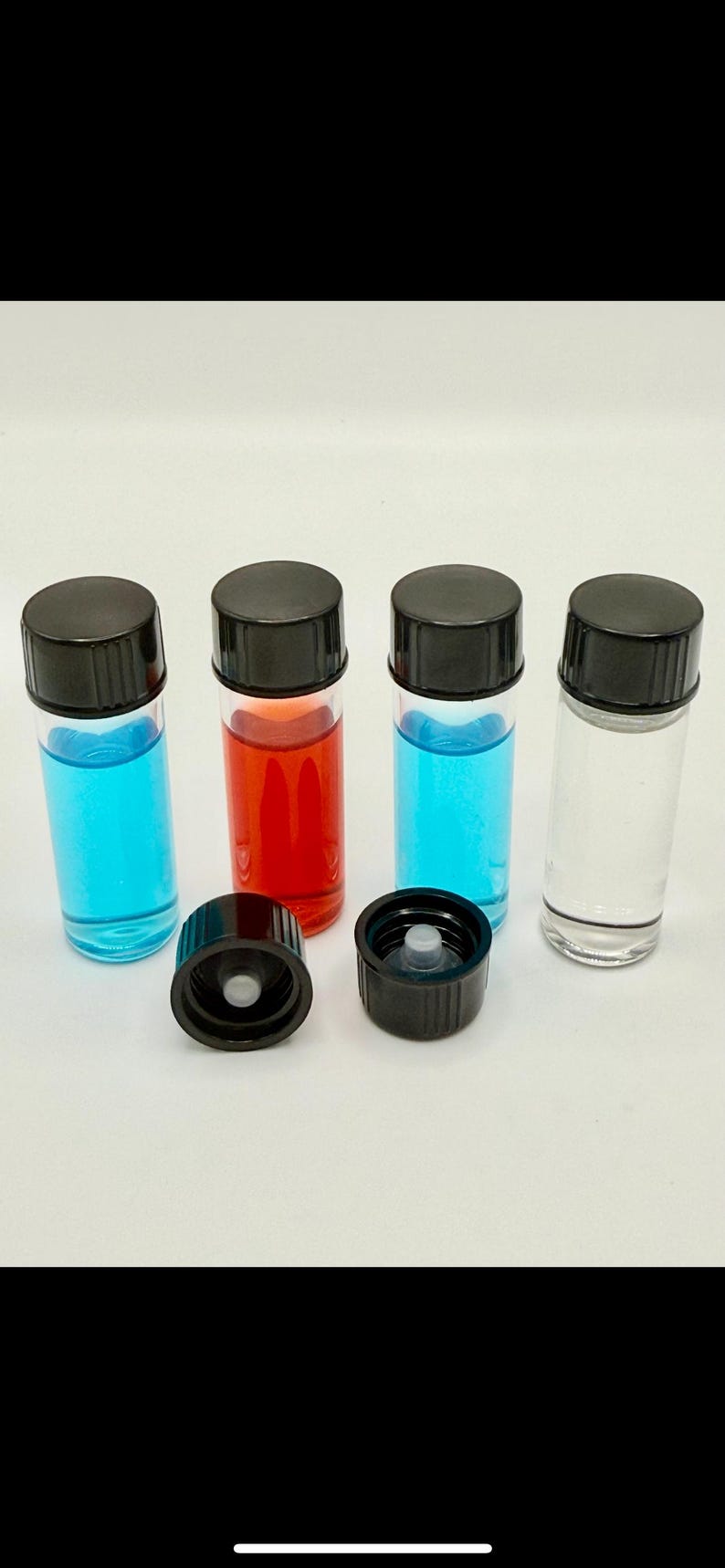 1 Dram Mini Glass Vials With Screw Caps: Sample, Oil, Spice Storage - Etsy