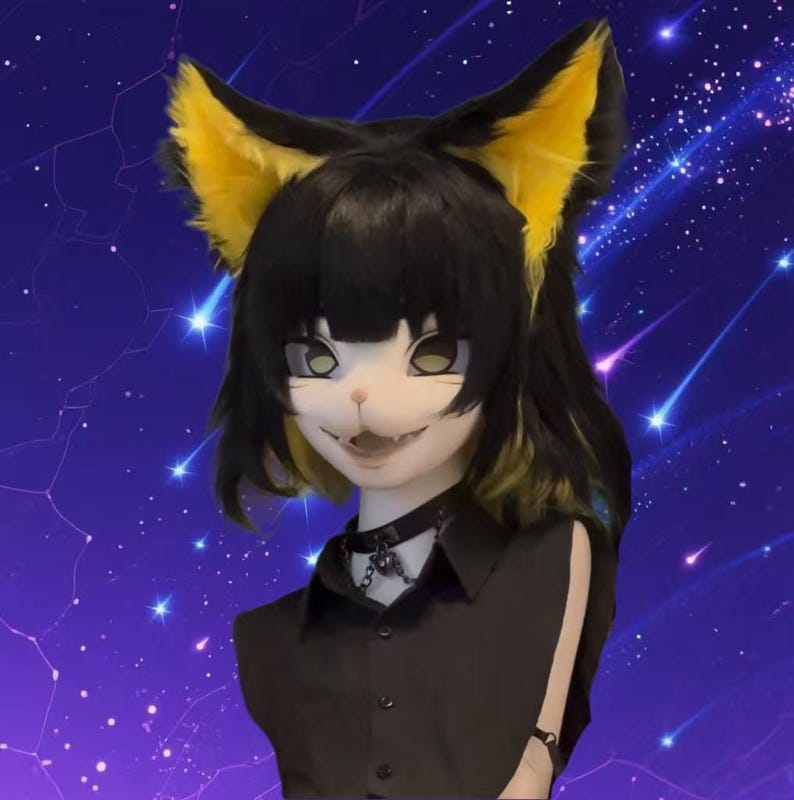 Kig Style Furry Head, Kigurumi Custom Fursuit Mask, Kemono Fur Head ...