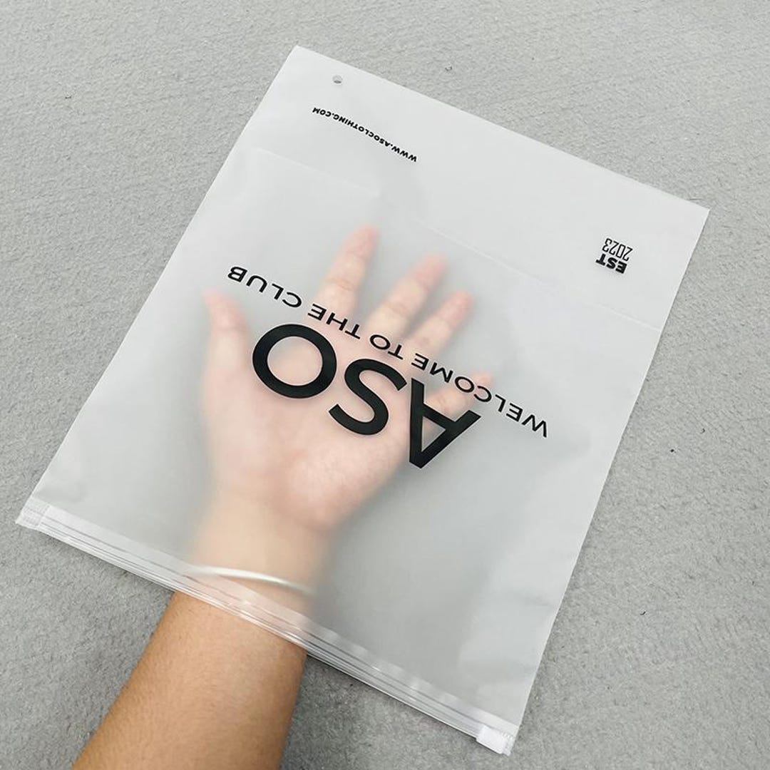 Custom Frosted Packaging Bags With Logo - Branded Boutique Supplies - Etsy
