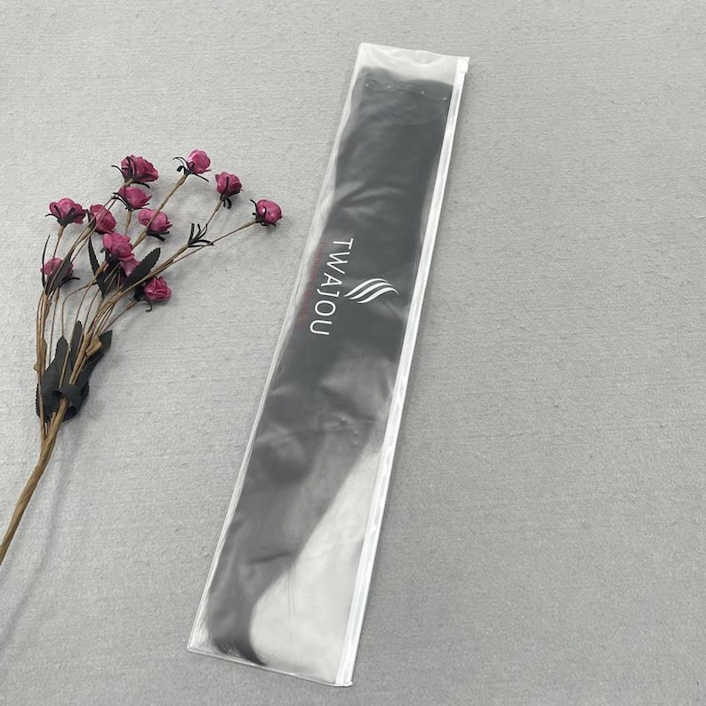 Custom Logo Hair Extension Packaging Bag | Clear / Frosted PVC Wig ...