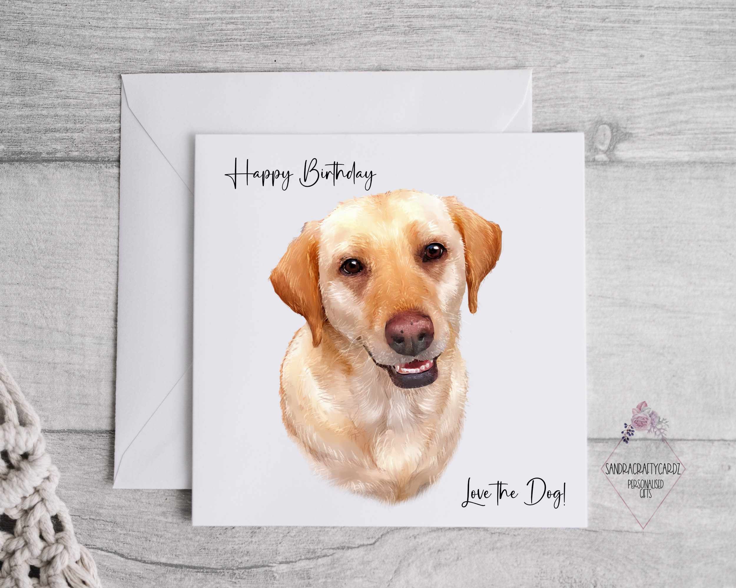 Happy Birthday Card With Labrador