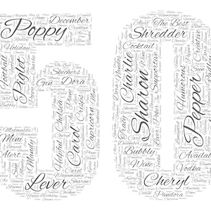 Personalised 50 Word Art, 50th Birthday Card, 50th Gift, Wall Art Gift ...
