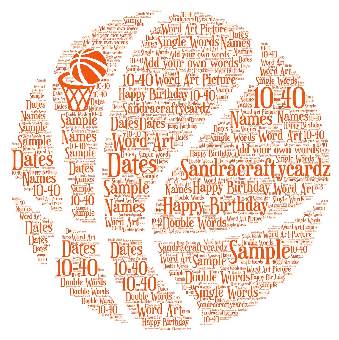 Basketball Word Art Print Personalised Sport Print Team | Etsy