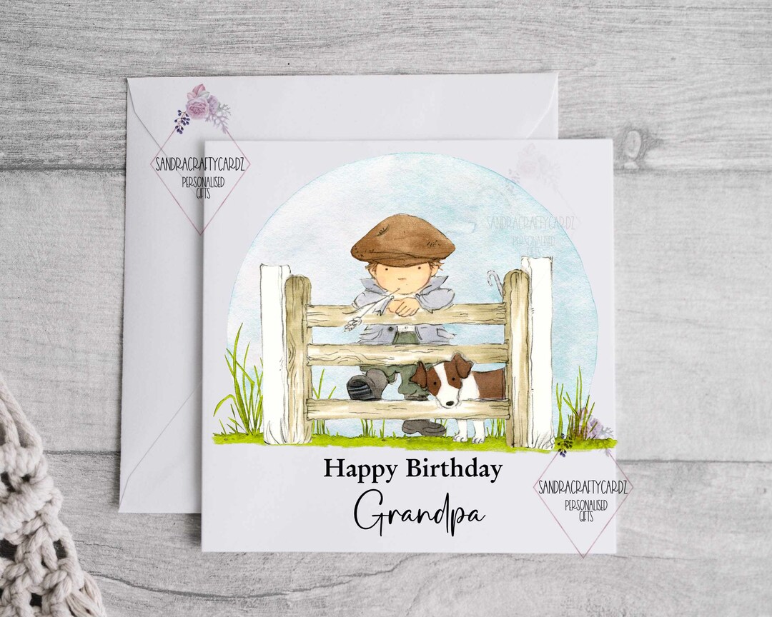 Farmer Birthday Card, Personalised Greeting Card, Gift for Him, Custom ...
