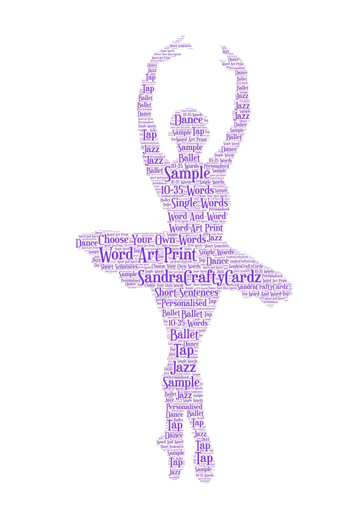 The Word Dance In Purple