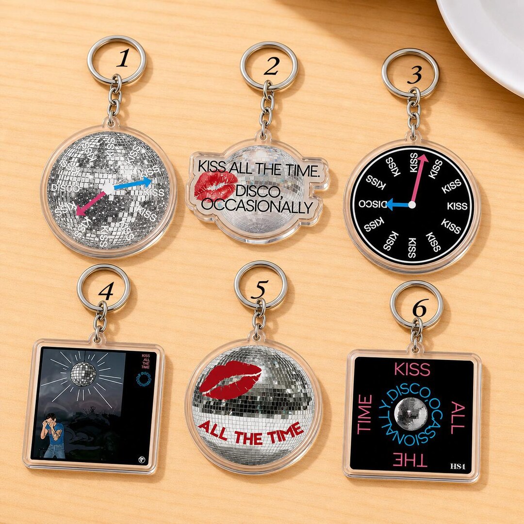 Kiss All the Time Singer Keychain for Accessories Aperture Disco ...