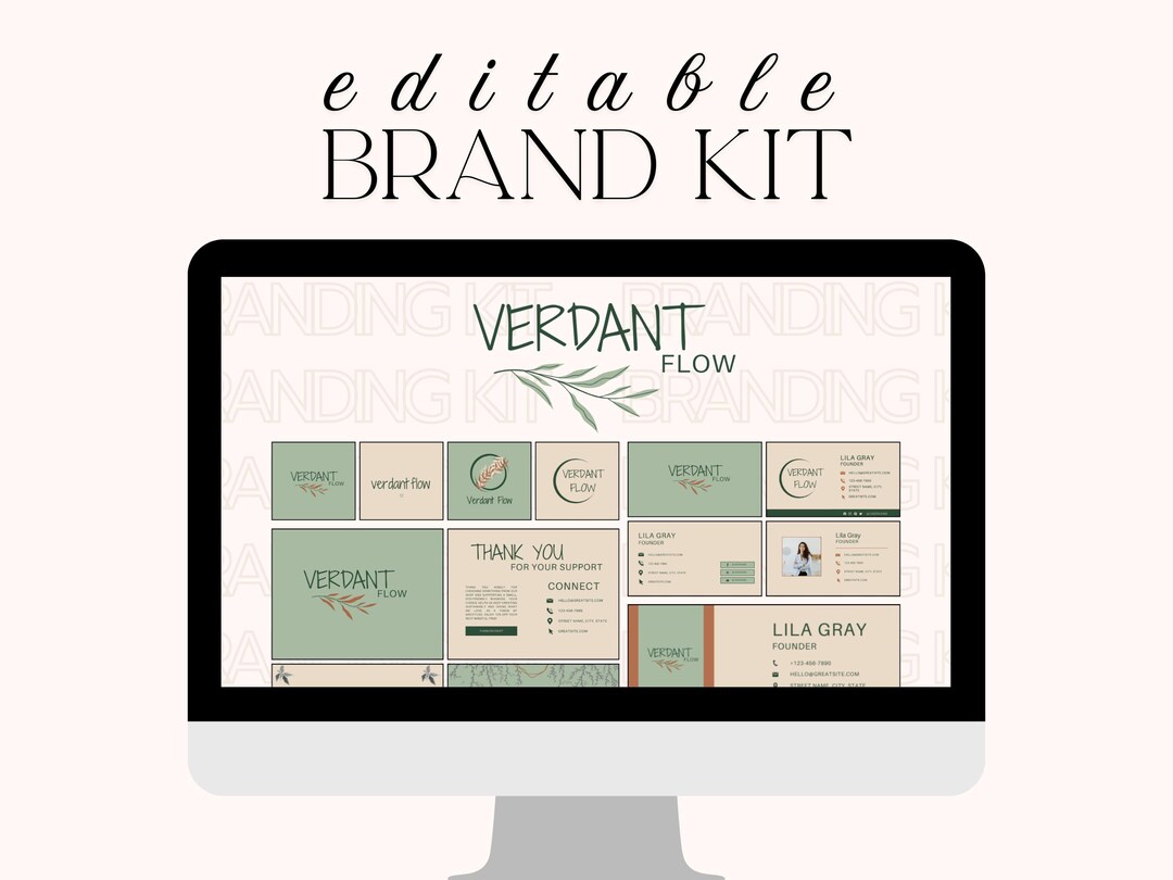 Sustainable Canva Branding Kit, Eco-friendly Small Business Template ...
