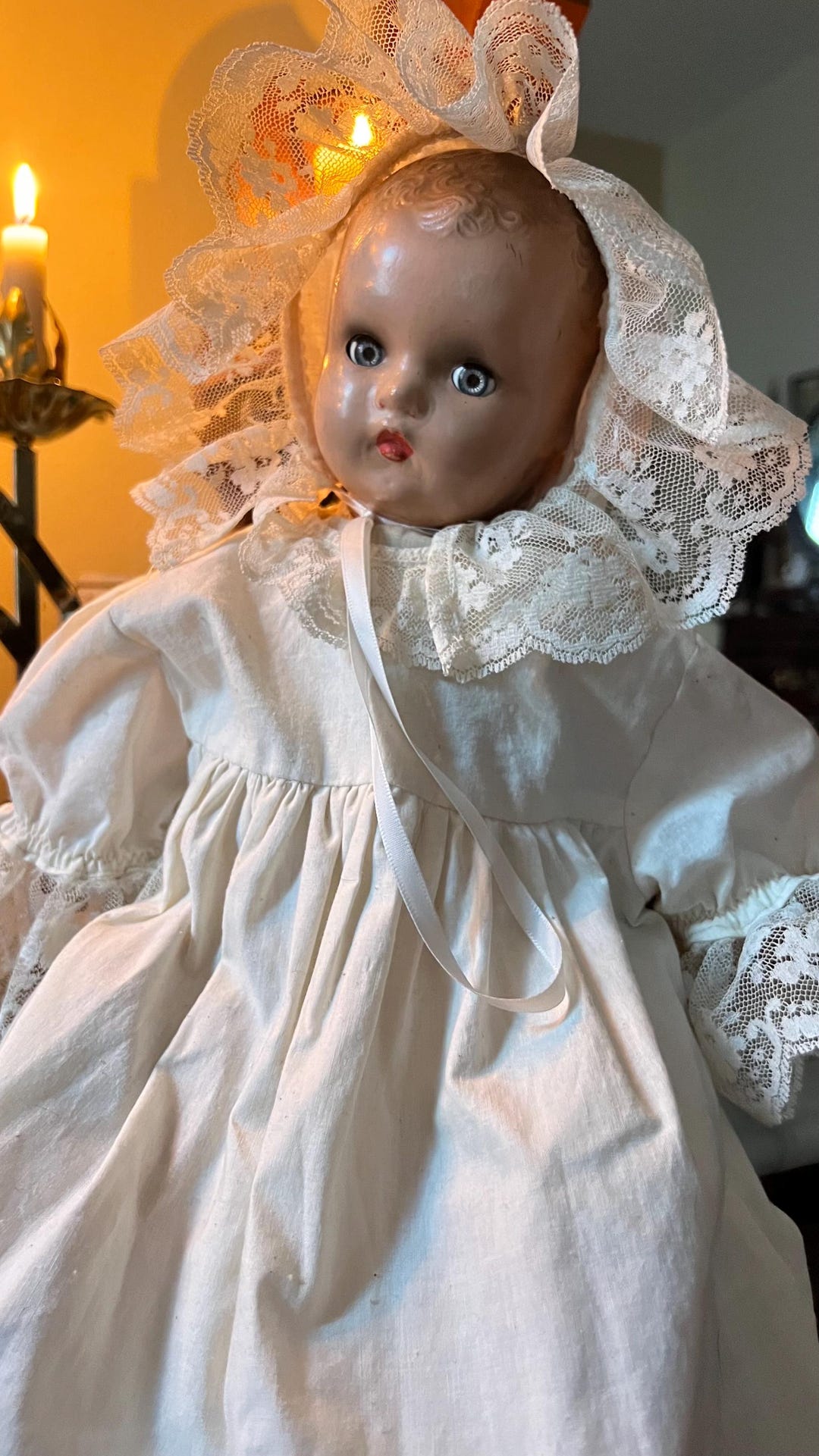 Antique Composition Baby Doll Dressed Antique Vintage Baby Doll Vintage ...