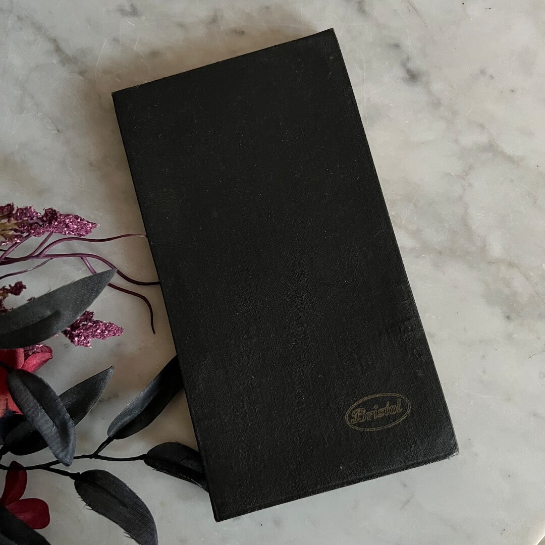 Vintage Undertakers Pocket Ledger Death Log Book Home Mortician ...