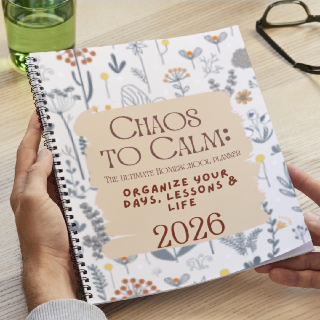 2026 Homeschool Planner Printable, Editable Boho Mom Planner, Daily ...
