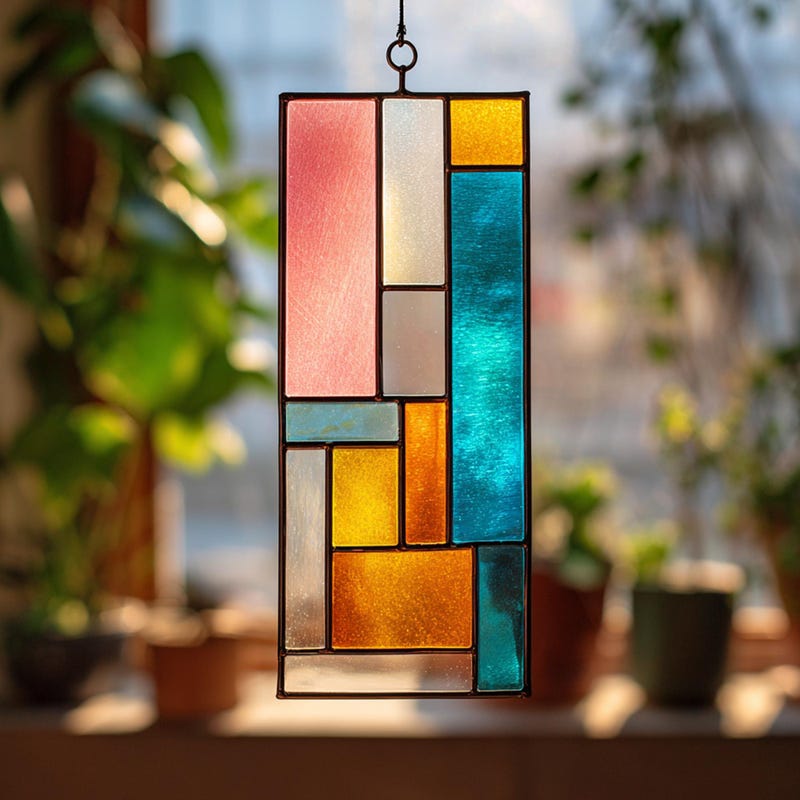Stained Glass Geometric - Etsy