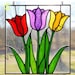 Digital Download Tulip Panel Flower Stained Glass Pattern, Stained ...