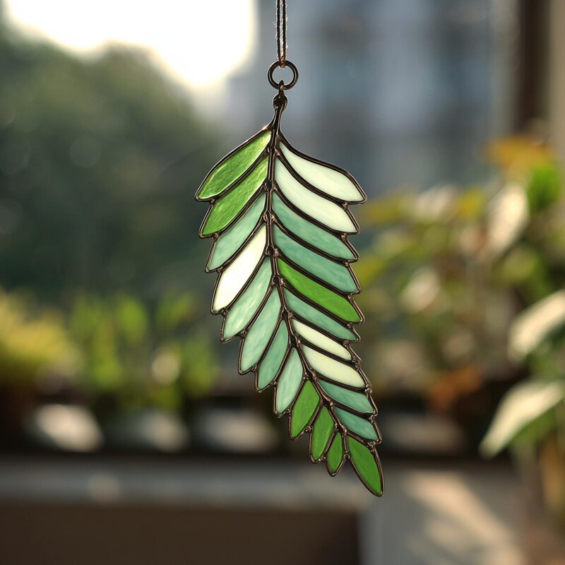 Fused Glass Leaf - Etsy