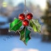 Digital Download Christmas Holly Stained Glass Pattern, Stained Glass ...
