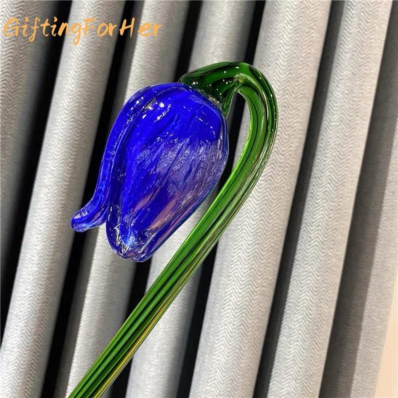 Handmade Glass Flower Bouquet | Forever Flowers Floral Sculpture ...