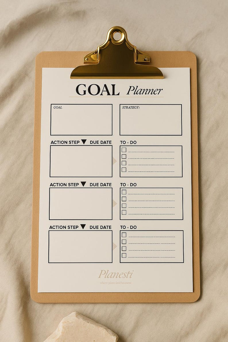 Minimalist Goal Planner: Productivity & Business Planner (digital ...