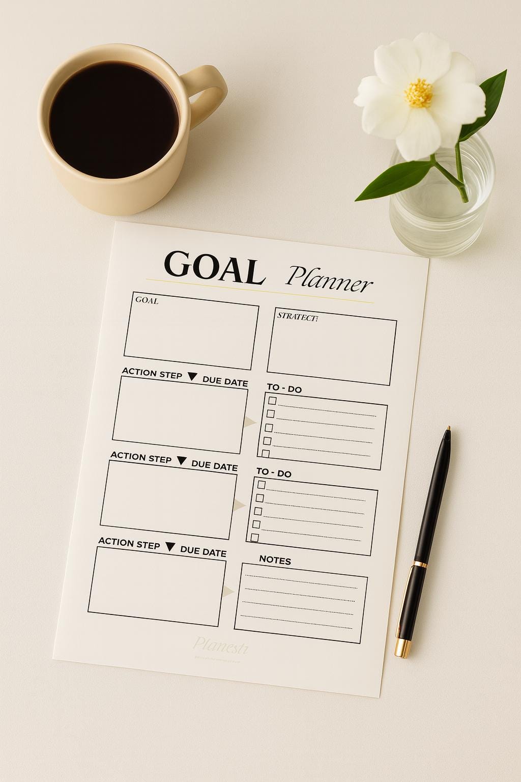 Minimalist Goal Planner: Productivity & Business Planner (digital ...