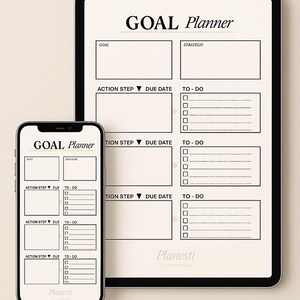 Minimalist Goal Planner: Productivity & Business Planner (digital ...