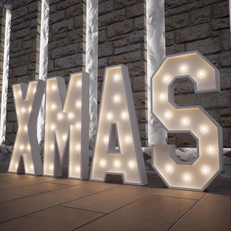 Mr & Mrs Marquee Sign 4ft 3ft LED Light Up, Wedding Reception Decor ...