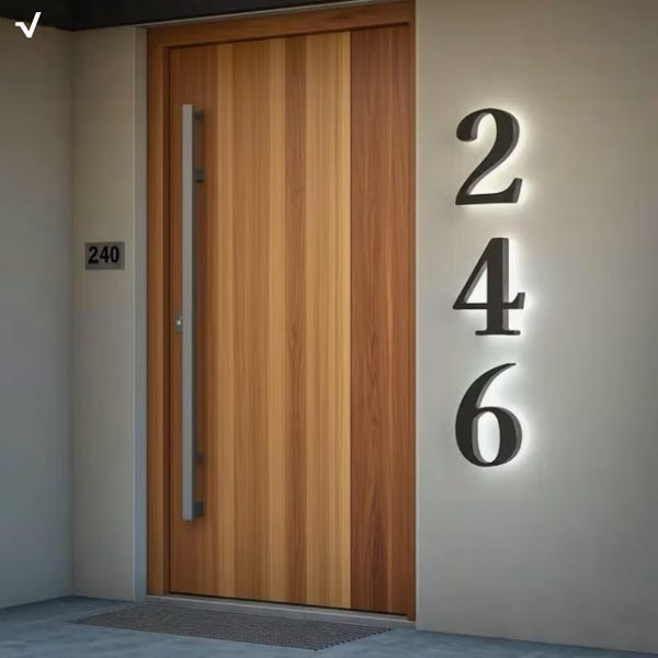 Solar House Numbers - Etsy