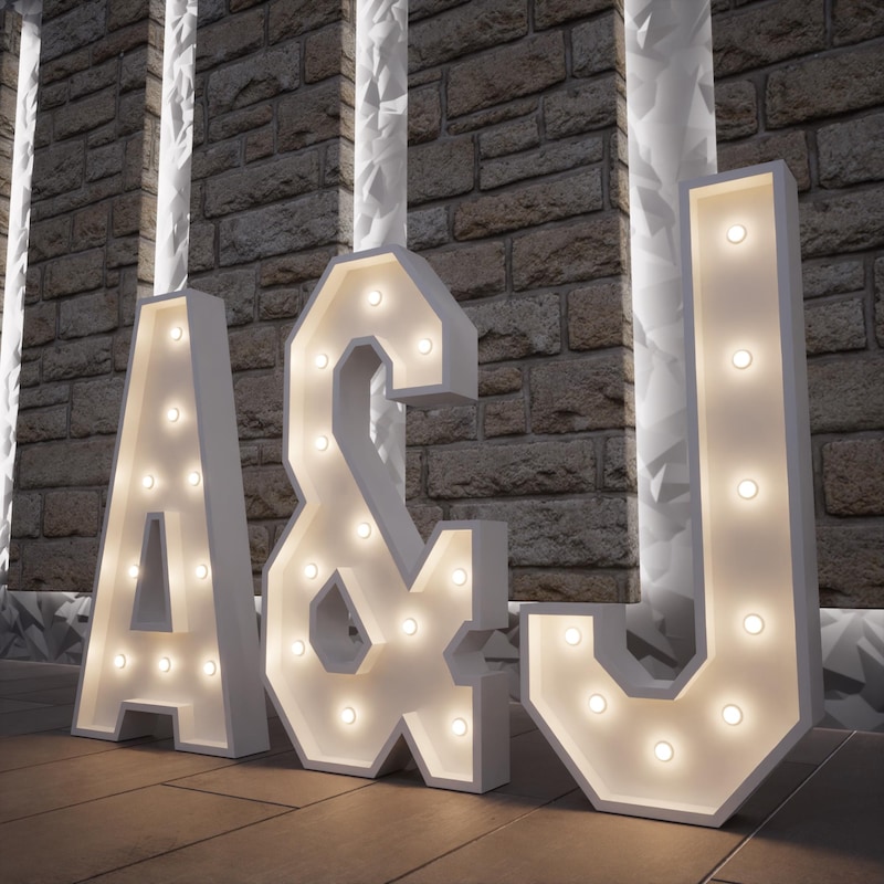 Large Light up Letters - Etsy