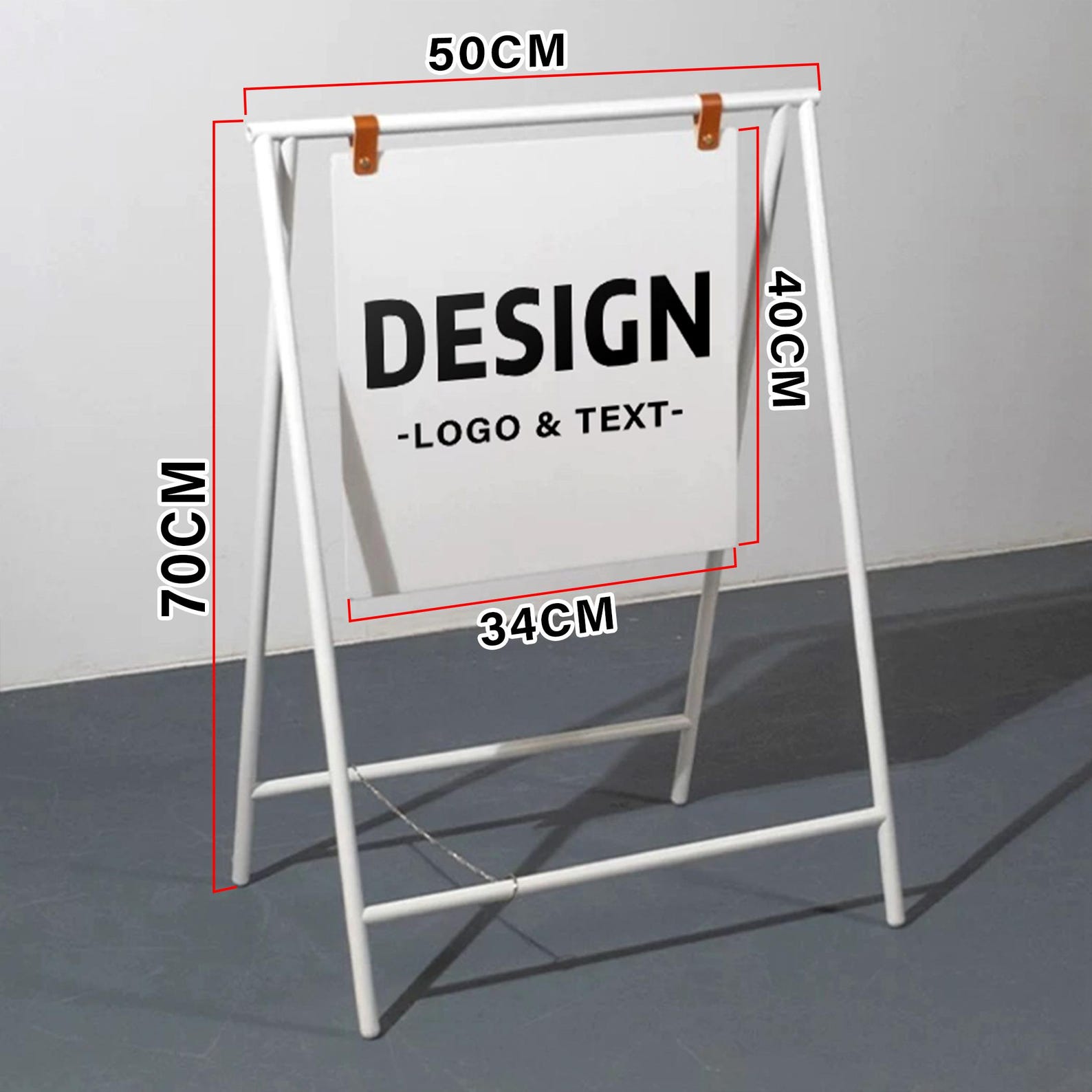 Commercial A-frame Sandwich Board Outdoor Menu Sign Stand Weatherproof ...