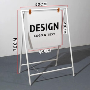 Commercial A-frame Sandwich Board Outdoor Menu Sign Stand Weatherproof ...