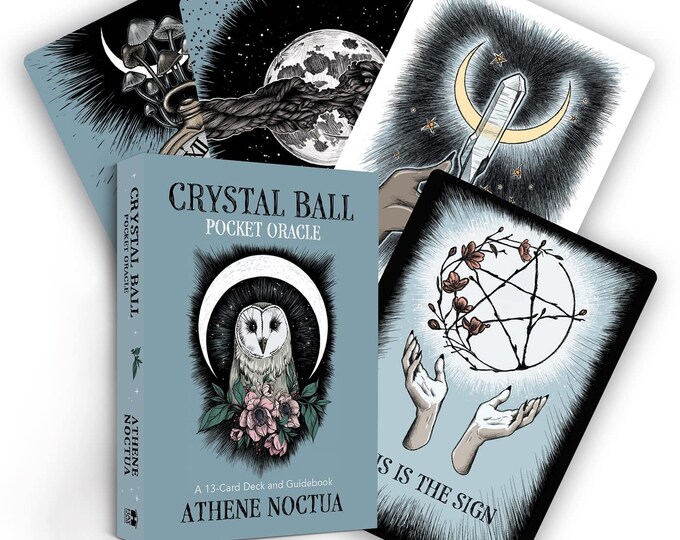 Crystal Ball Pocket Oracle Cards by Athene Noctua 13 Card Deck - Etsy